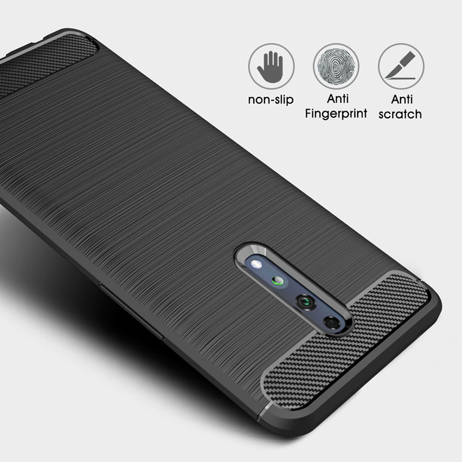 Flexi Slim Carbon Fibre Case for Oppo Reno Z (Black)